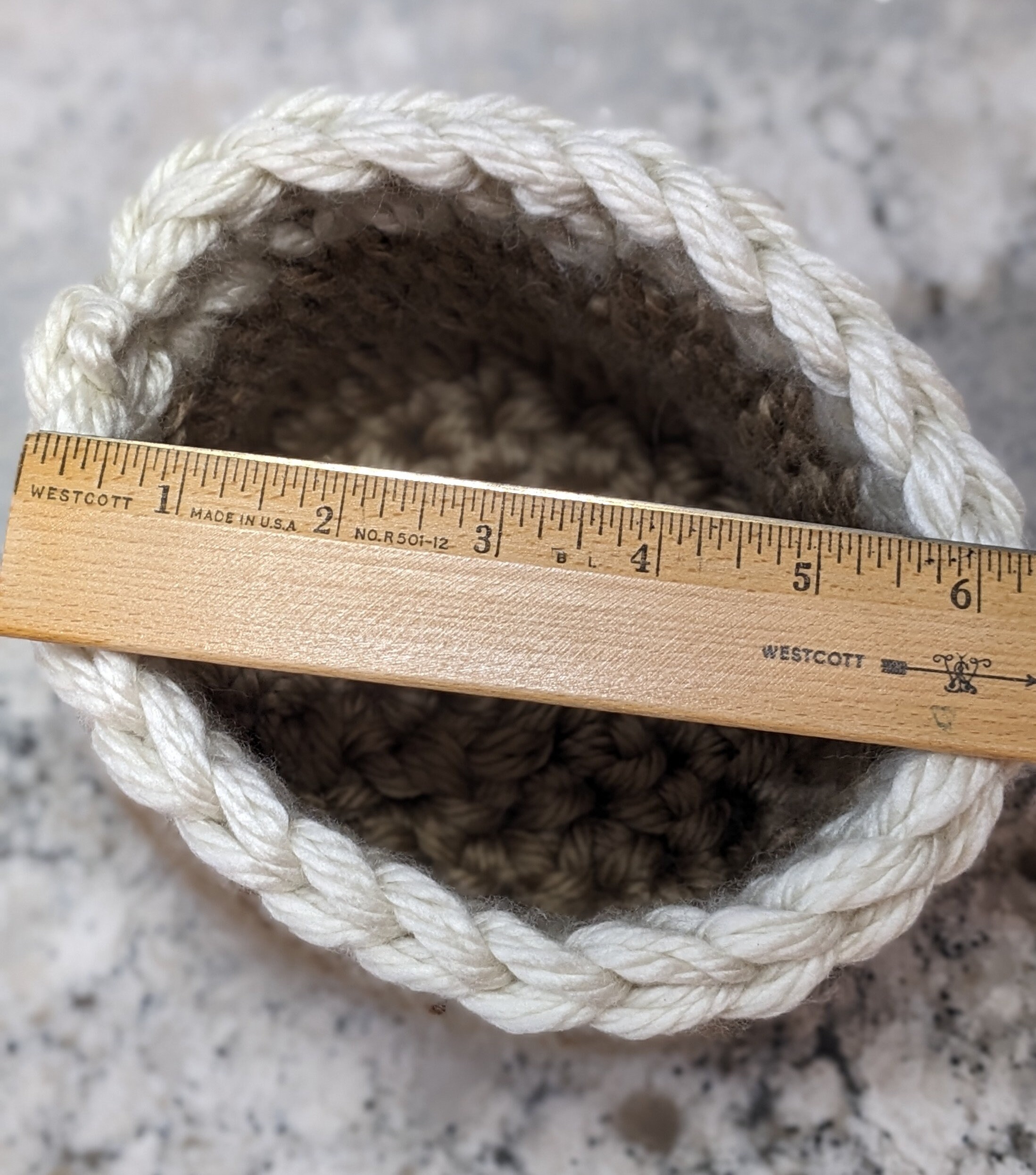 Chunky Crochet Basket, Neutral Colors, Yarn, Container, Organizer ...