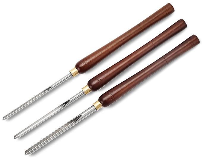 Woodturning HSS Bowl Gouge Set of 3, 22.5” Wood Lathe Bowl Turning ...
