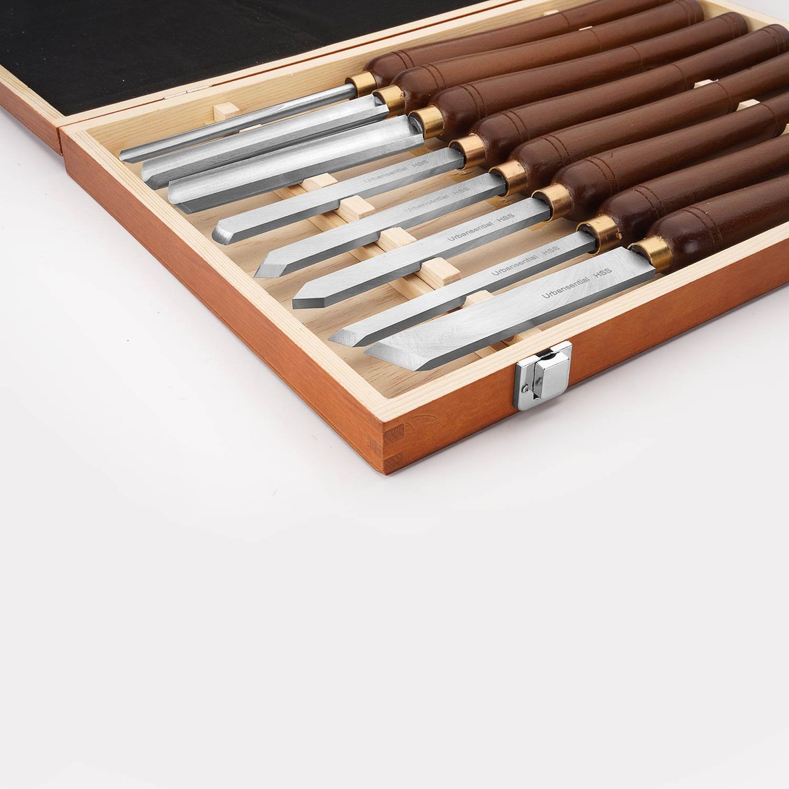 Wood Working 8 Pieces HSS Wood Turning Tools Lathe Chisel Set With ...