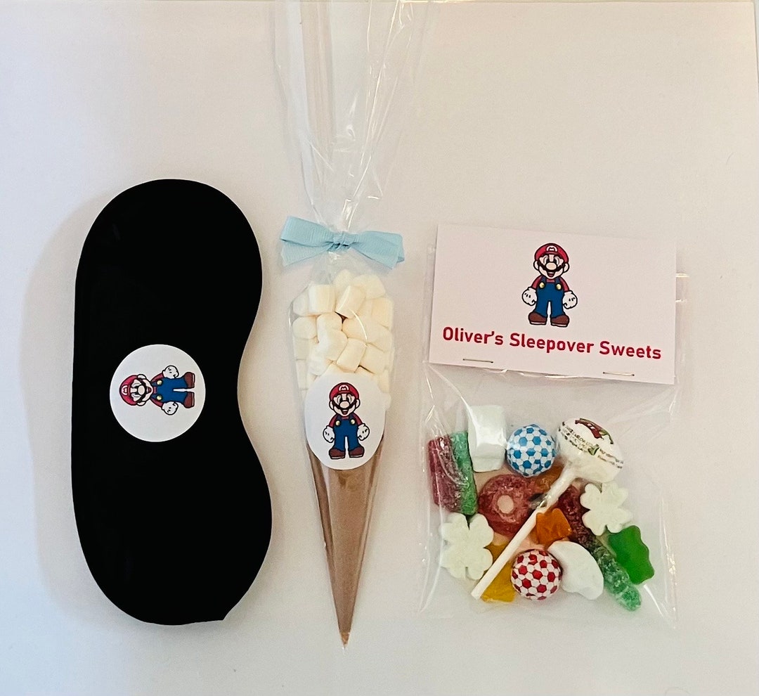 Super Mario Theme Sleepover Gift Set - Etsy