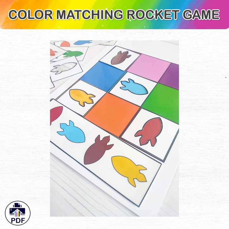 Color Matching Rocket Game for Kids | Fun Preschool Activity ...