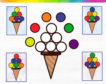 Ice Cream Color Matching Game | Summer Printable Activity for ...