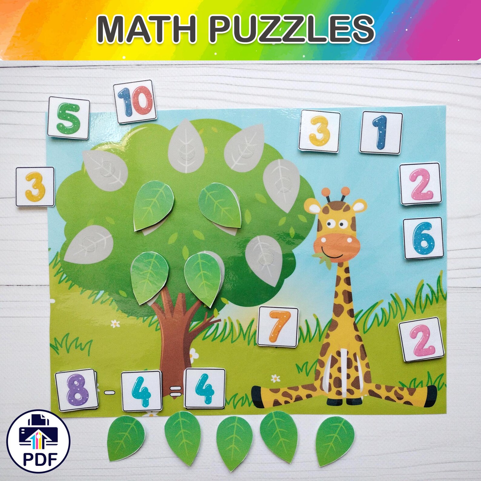 Learning Numbers: Addition & Subtraction Activity Book | Printable Math ...