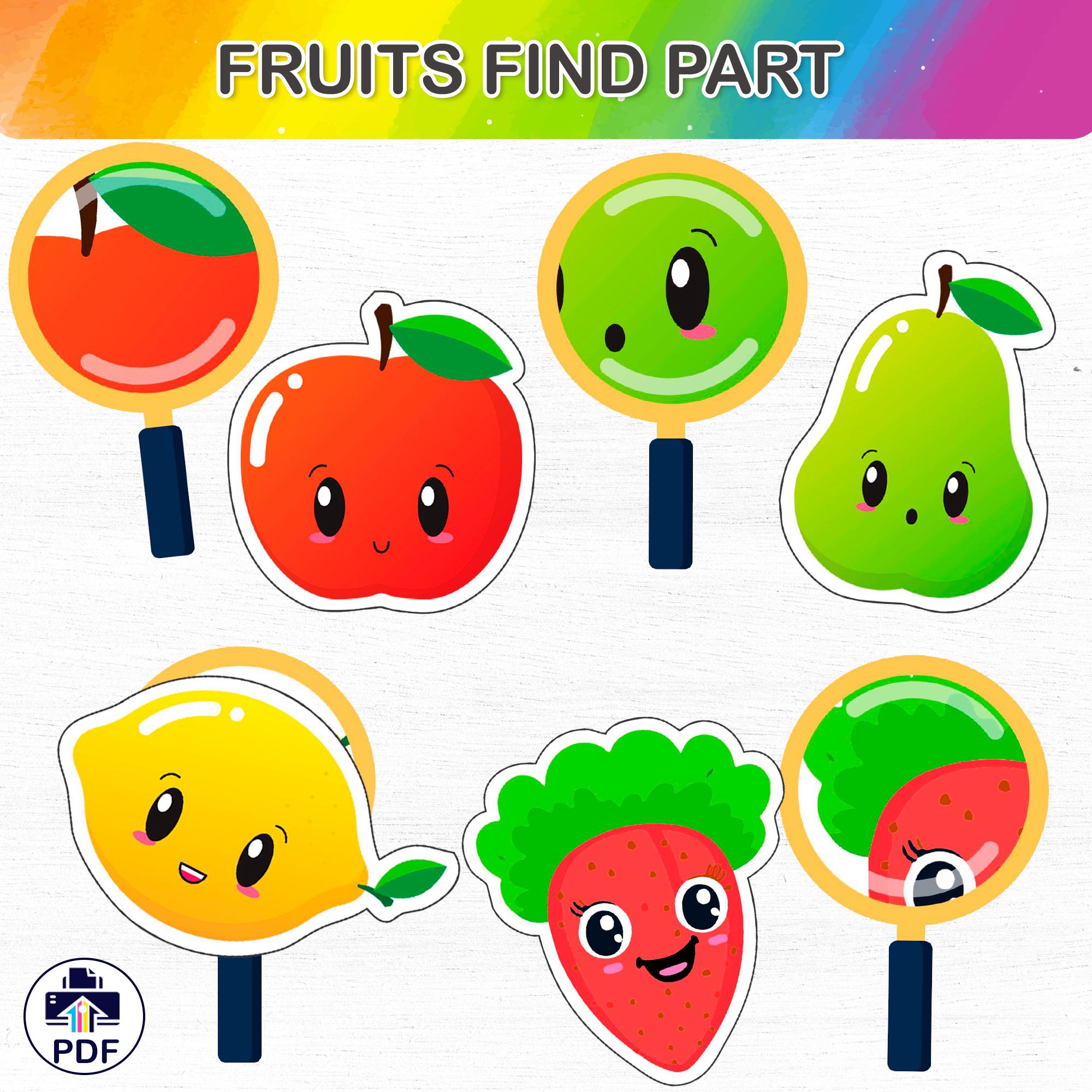 Find the Vegetable: Magnifying Glass Matching Game | Printable PDF for ...