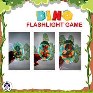 Dino Flashlight Game: Interactive Dinosaur Egg Activity (printable PDF) - Etsy