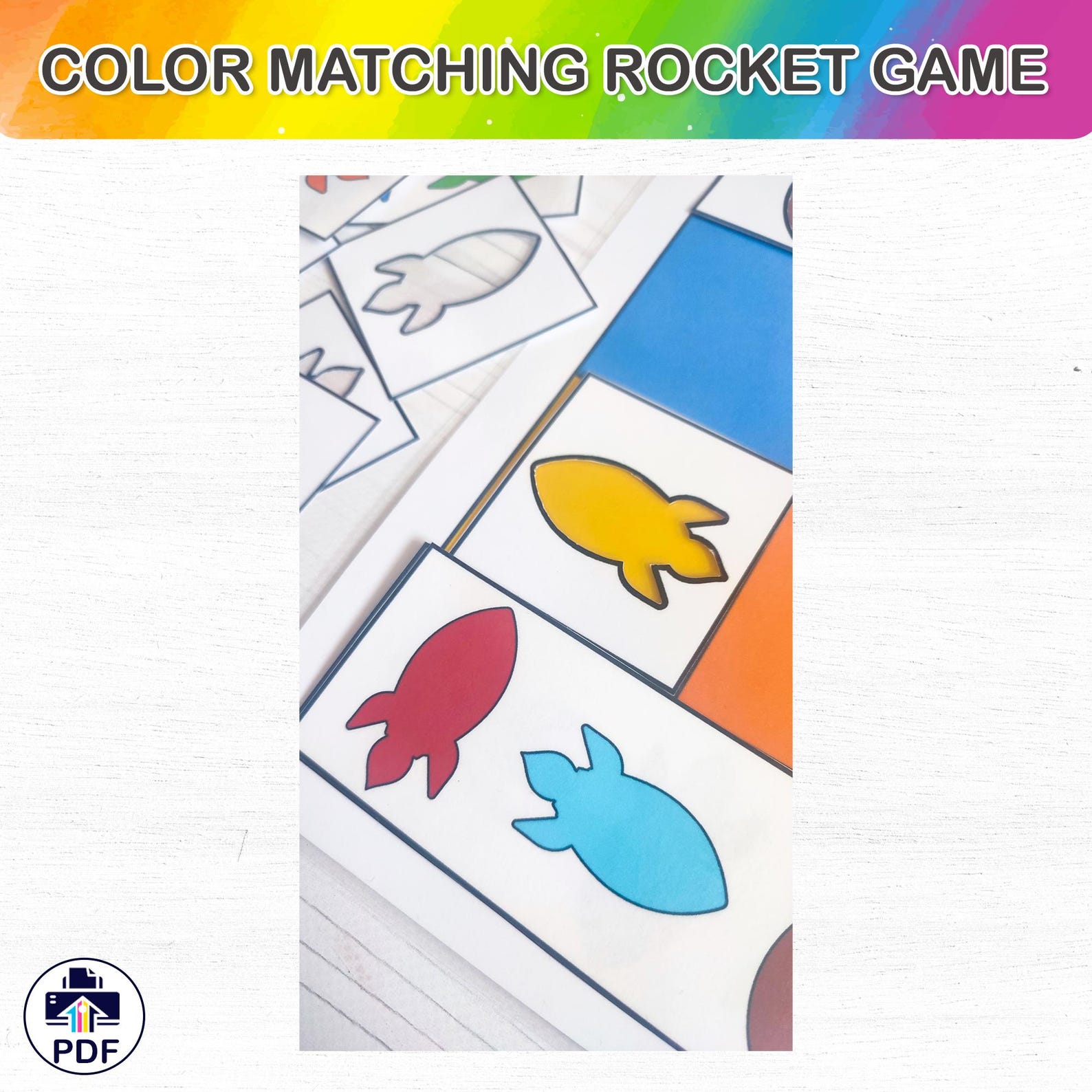 Color Matching Rocket Game for Kids | Fun Preschool Activity ...