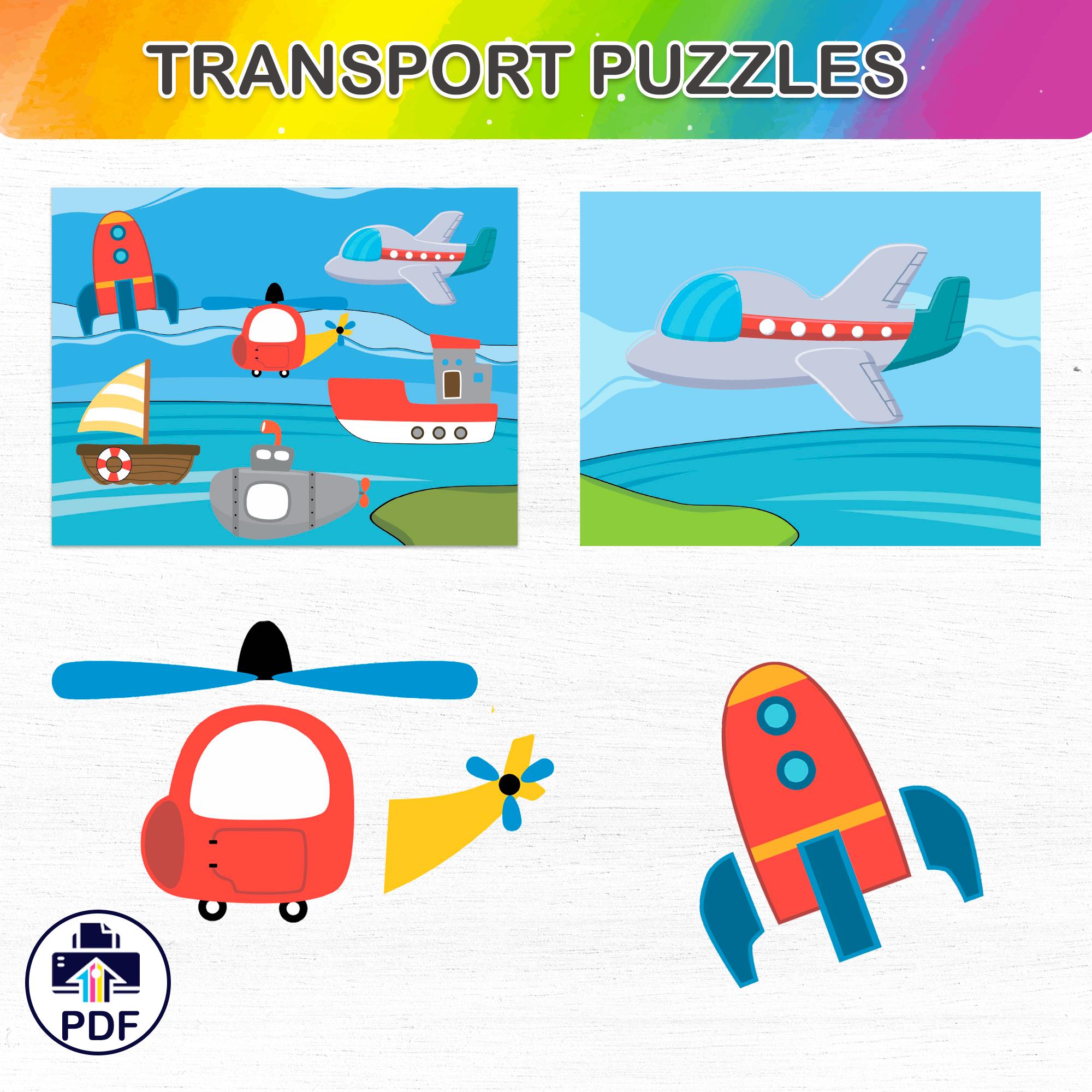 Big Transport Busy Book – Educational Printable for Kids | Vehicle ...
