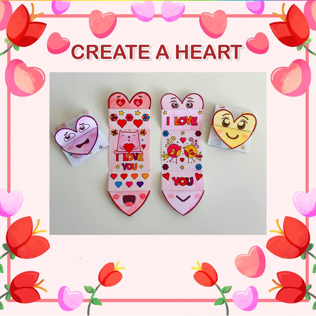 Valentine's Day Coloring Puzzle | Create a Heart | Valentine's Day ...