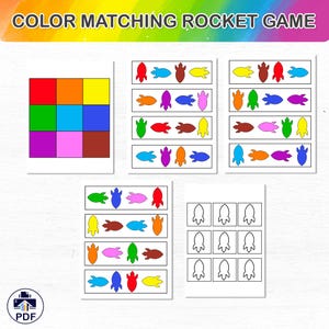 Color Matching Rocket Game for Kids | Fun Preschool Activity ...