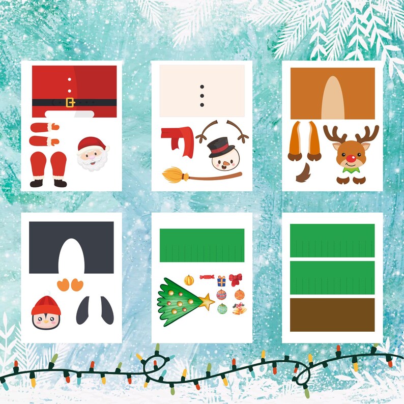 Printable Christmas Toilet Paper Roll Craft Templates | Tube Craft Kit ...