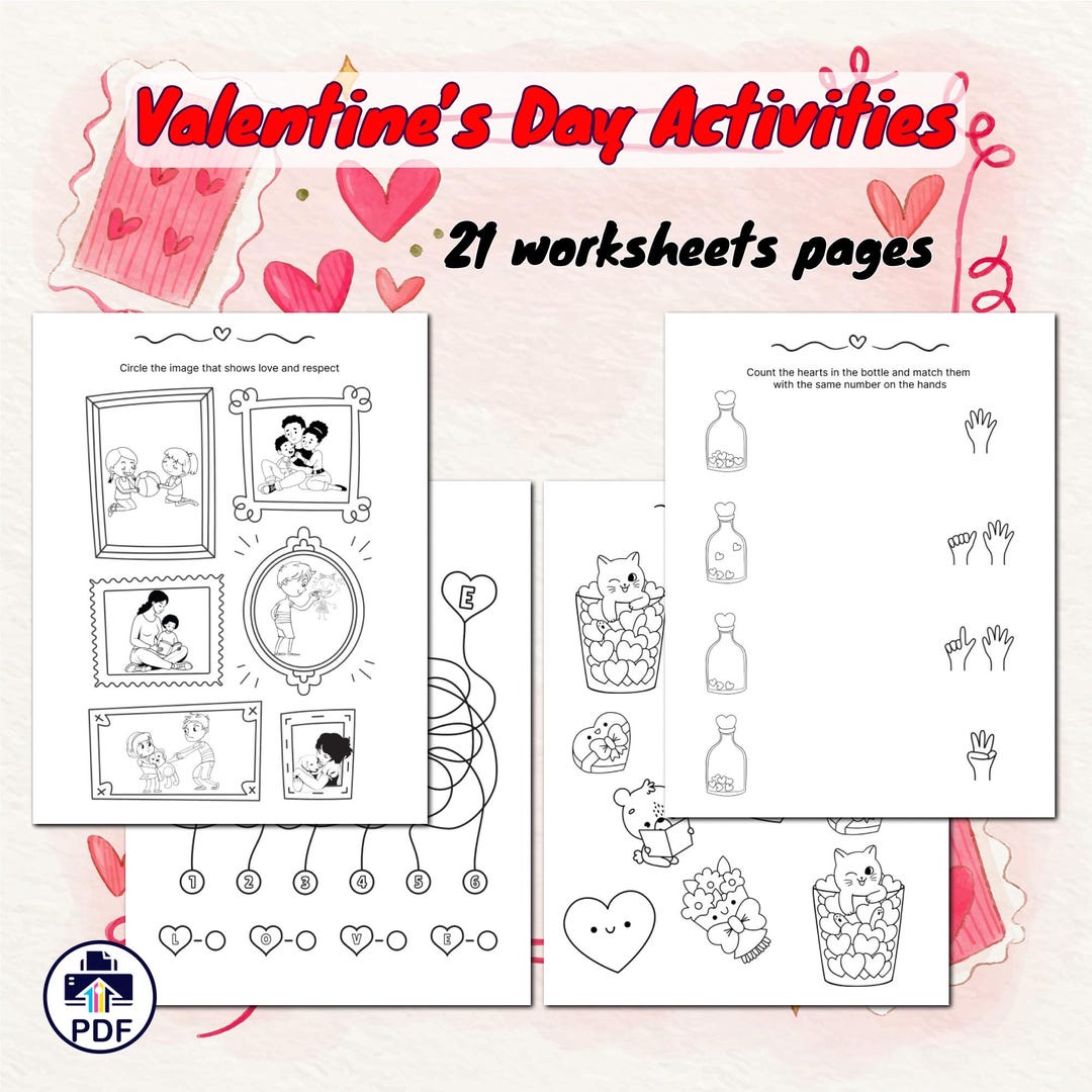 Valentine’s Day Activity Book for Kids | 21 Fun and Loving Games ...