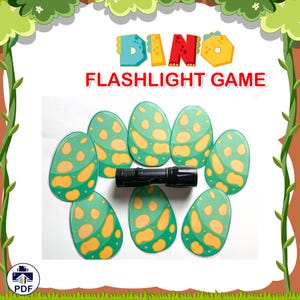 Dino Flashlight Game: Interactive Dinosaur Egg Activity (printable PDF ...