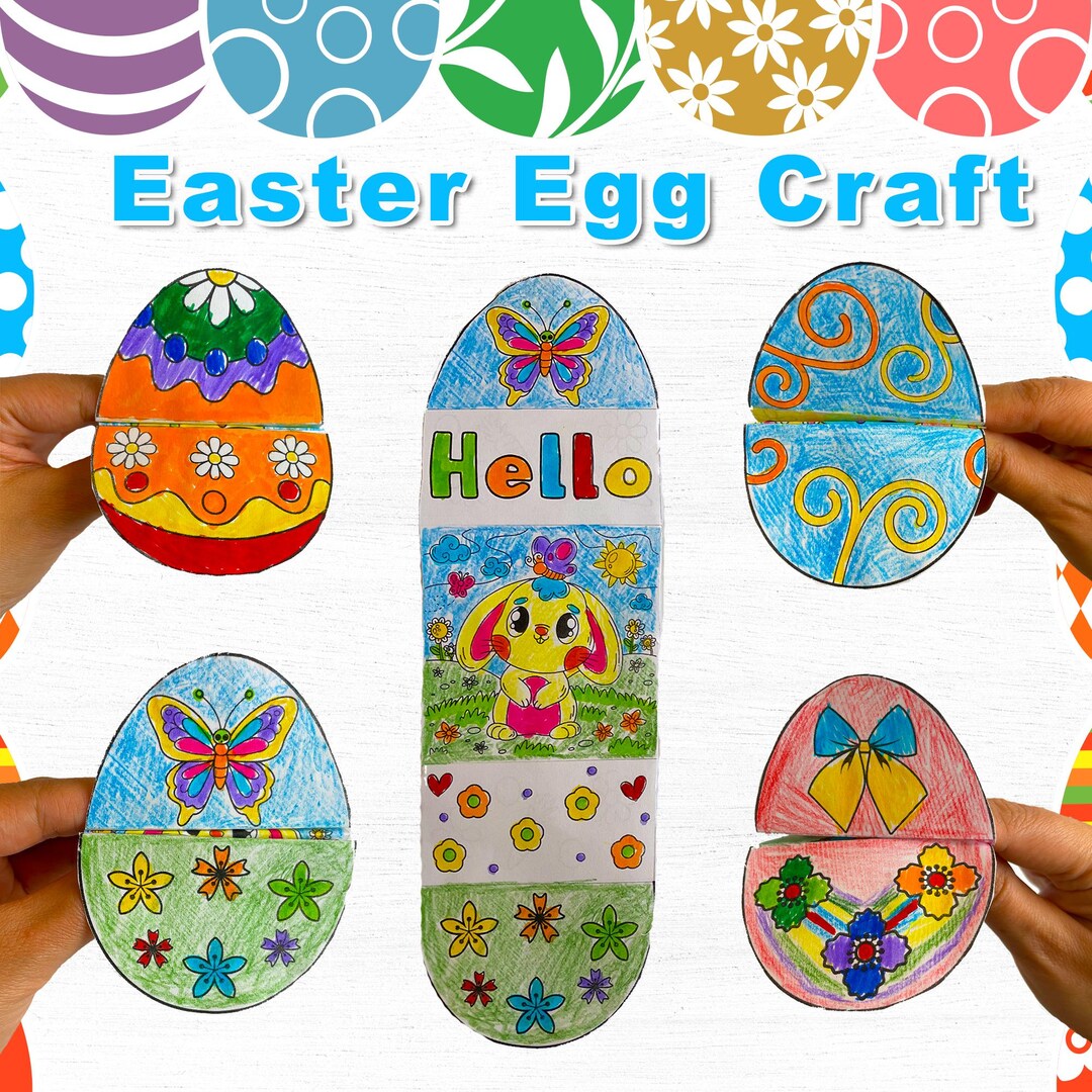 Easter Egg Coloring Pages | Easter Craft Templates | Printable Easter ...