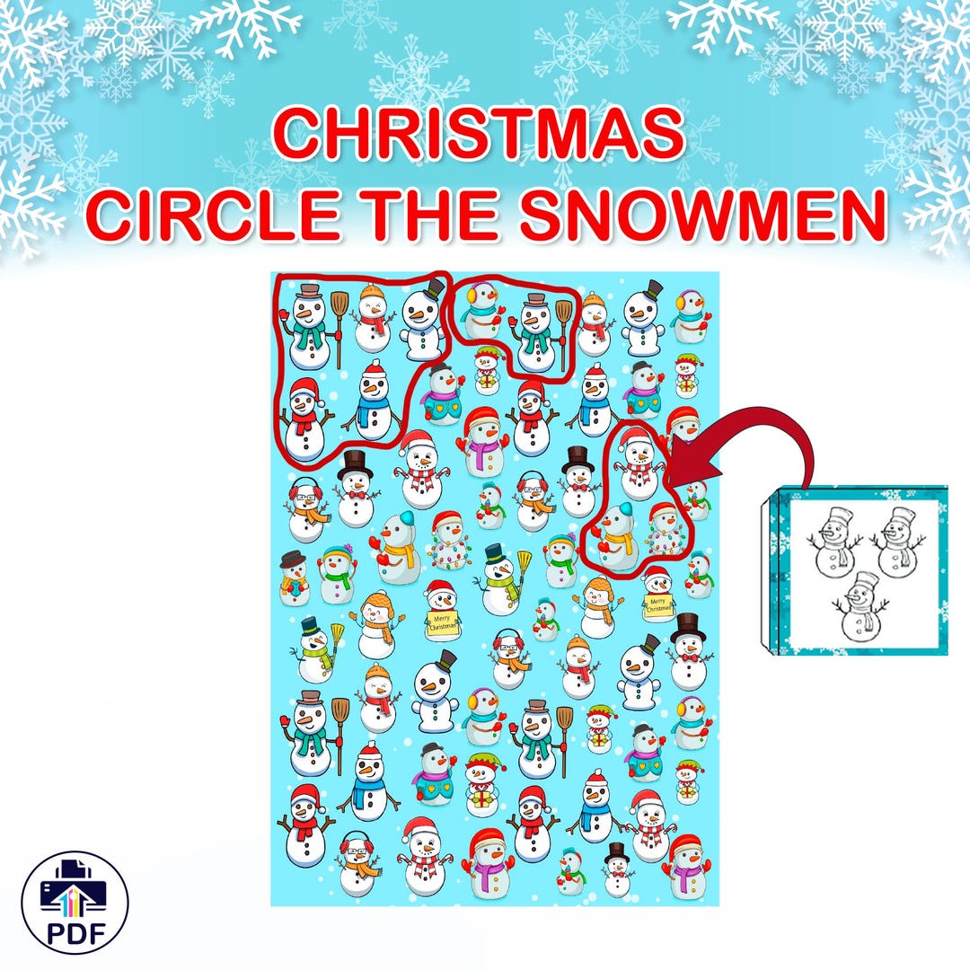Christmas Snowman Game | Fun Printable PDF for Kids and Families ...