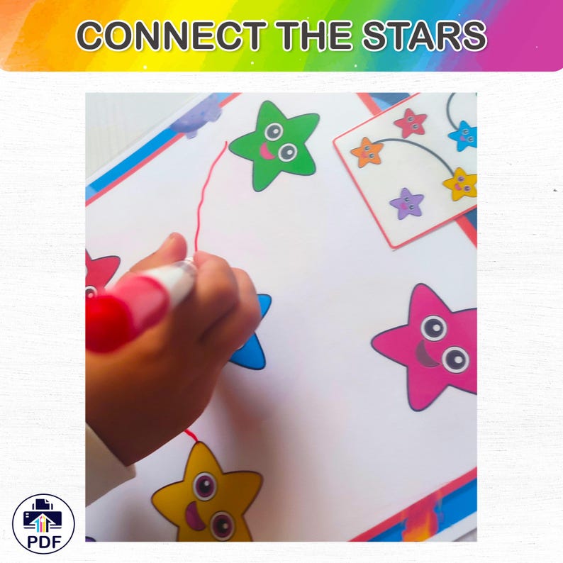 Star Constellation Game | Connect the Stars Puzzle | Printable PDF ...