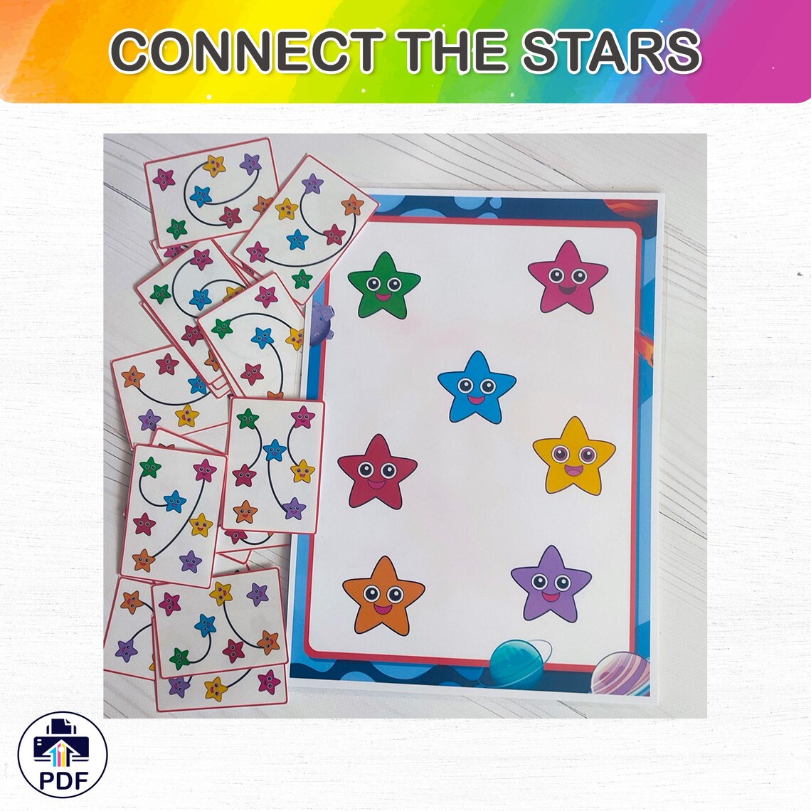 Star Constellation Game | Connect the Stars Puzzle | Printable PDF ...