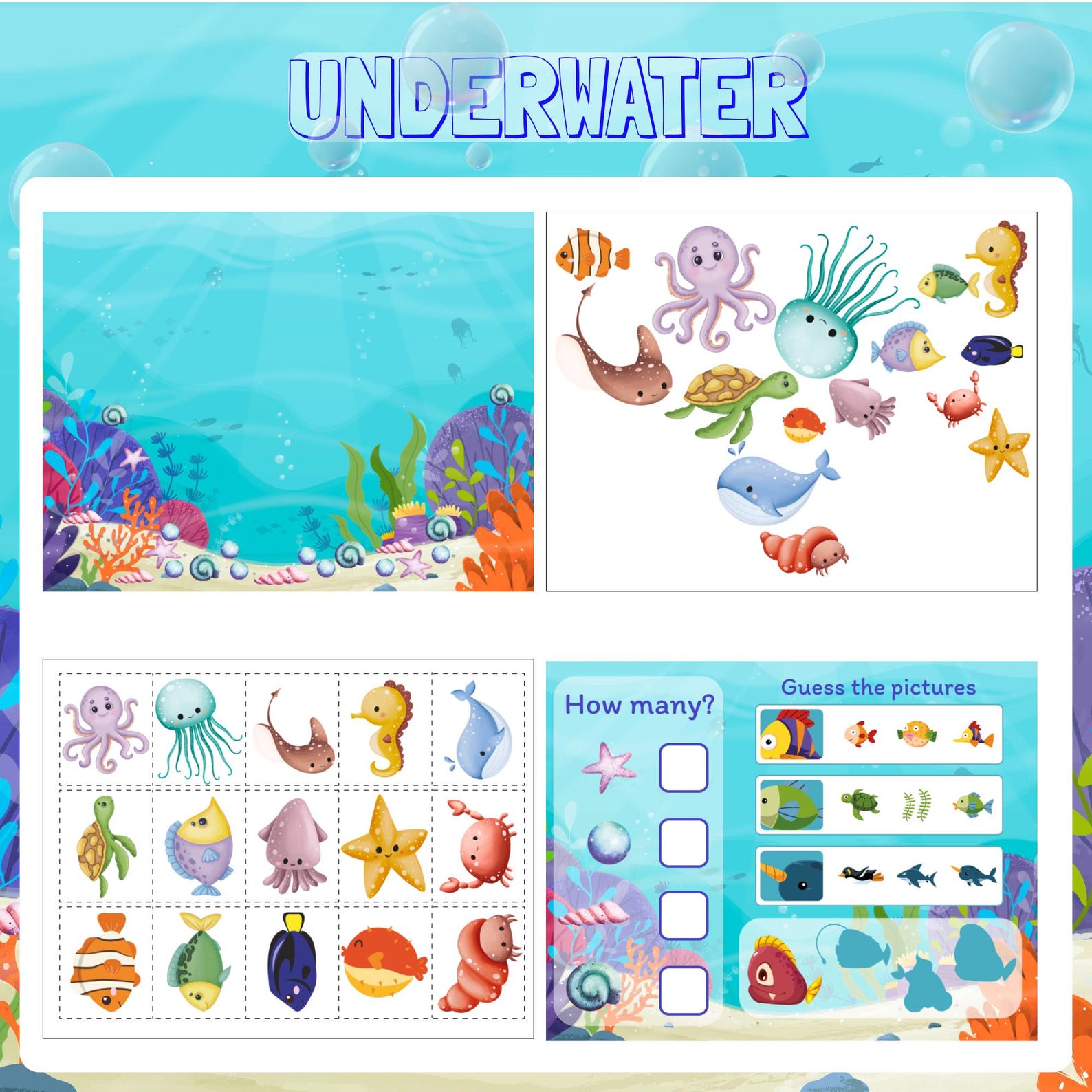 Underwater Flashlight Game | Printable Ocean Exploration Activity for ...