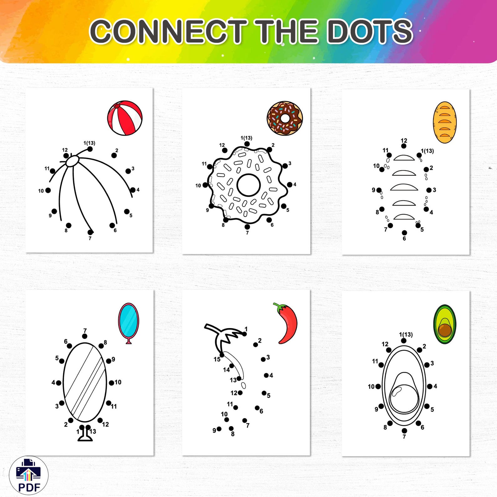 Connect the Dots Activity Book for Kids | 42 Fun Pages to Complete and ...