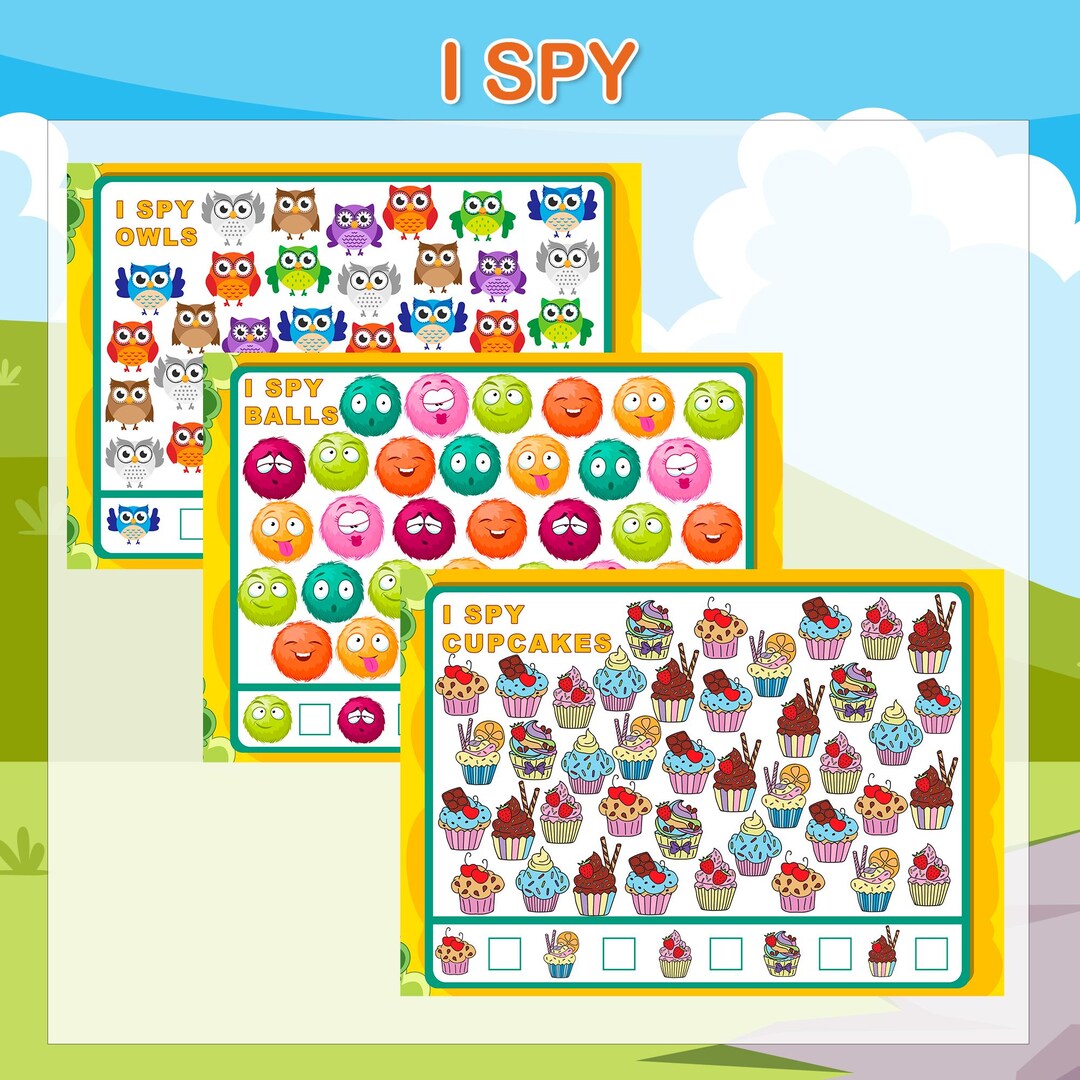 I Spy Game for Kids – Find & Count Activity for Toddlers, Game ...