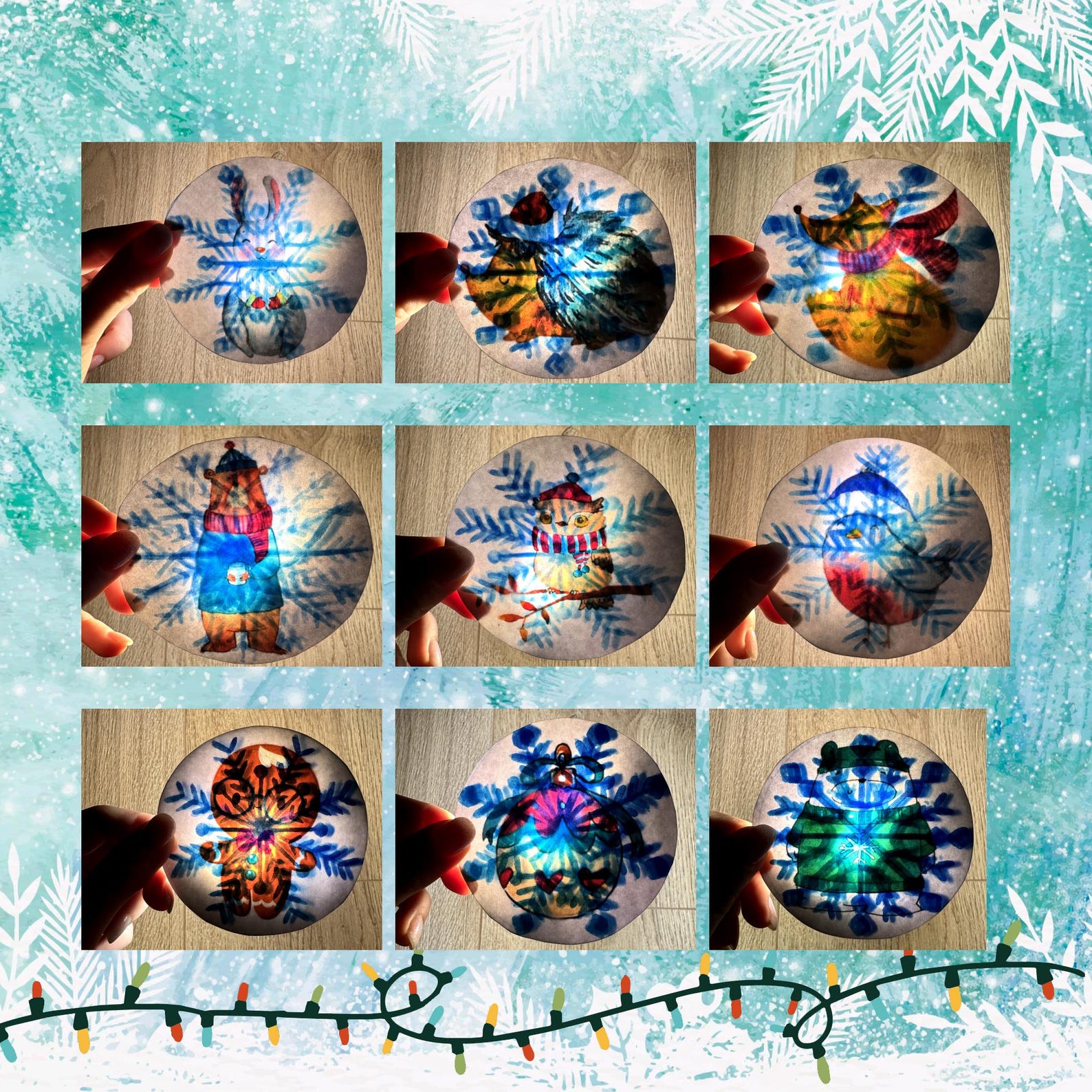 Christmas Flashlight Game for Kids – Peek Behind the Snowflakes | Fun ...