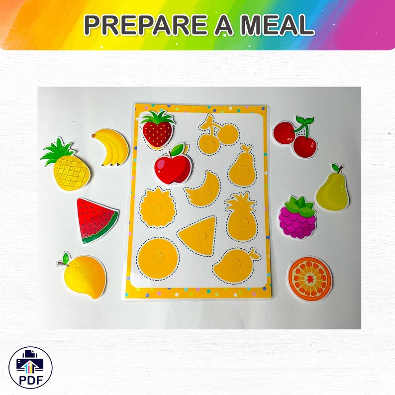 Printable Play Food Game | Prepare a Meal | PDF Educational Activity ...
