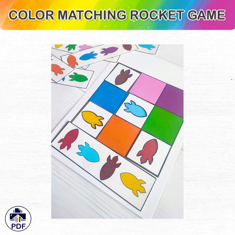 Color Matching Rocket Game for Kids | Fun Preschool Activity ...