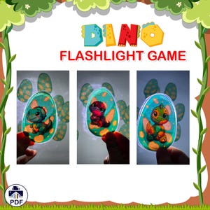 Dino Flashlight Game: Interactive Dinosaur Egg Activity (printable PDF ...
