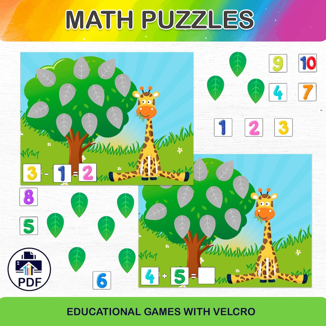 Learning Numbers: Addition & Subtraction Activity Book | Printable Math ...