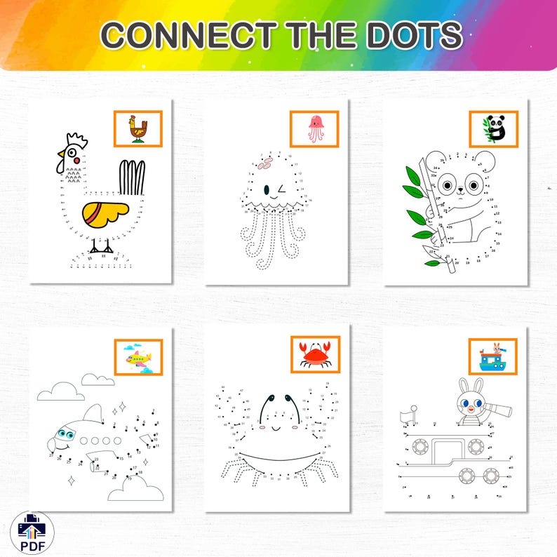 Connect the Dots Activity Book for Kids | 50 Fun Pages to Complete and ...