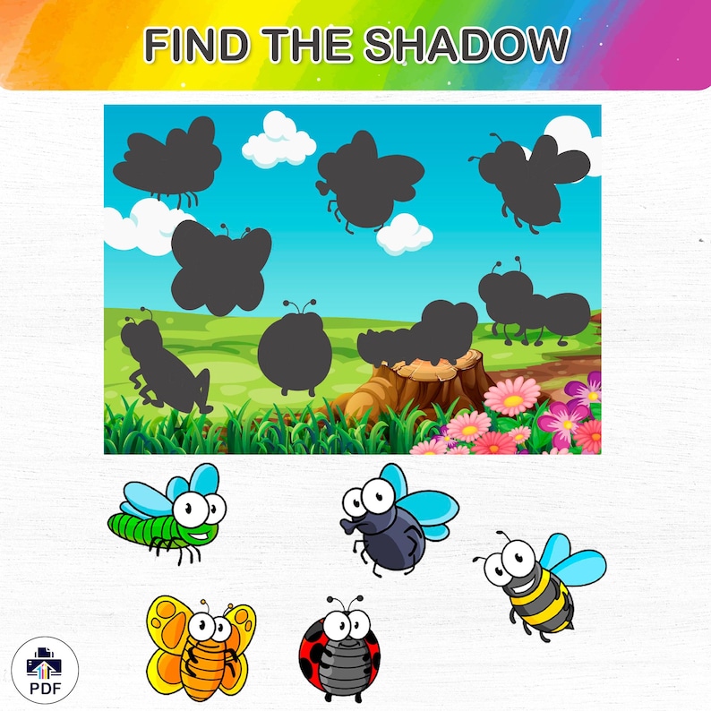 Large Insect-themed Activity Set for Kids | Games With Flashlight ...