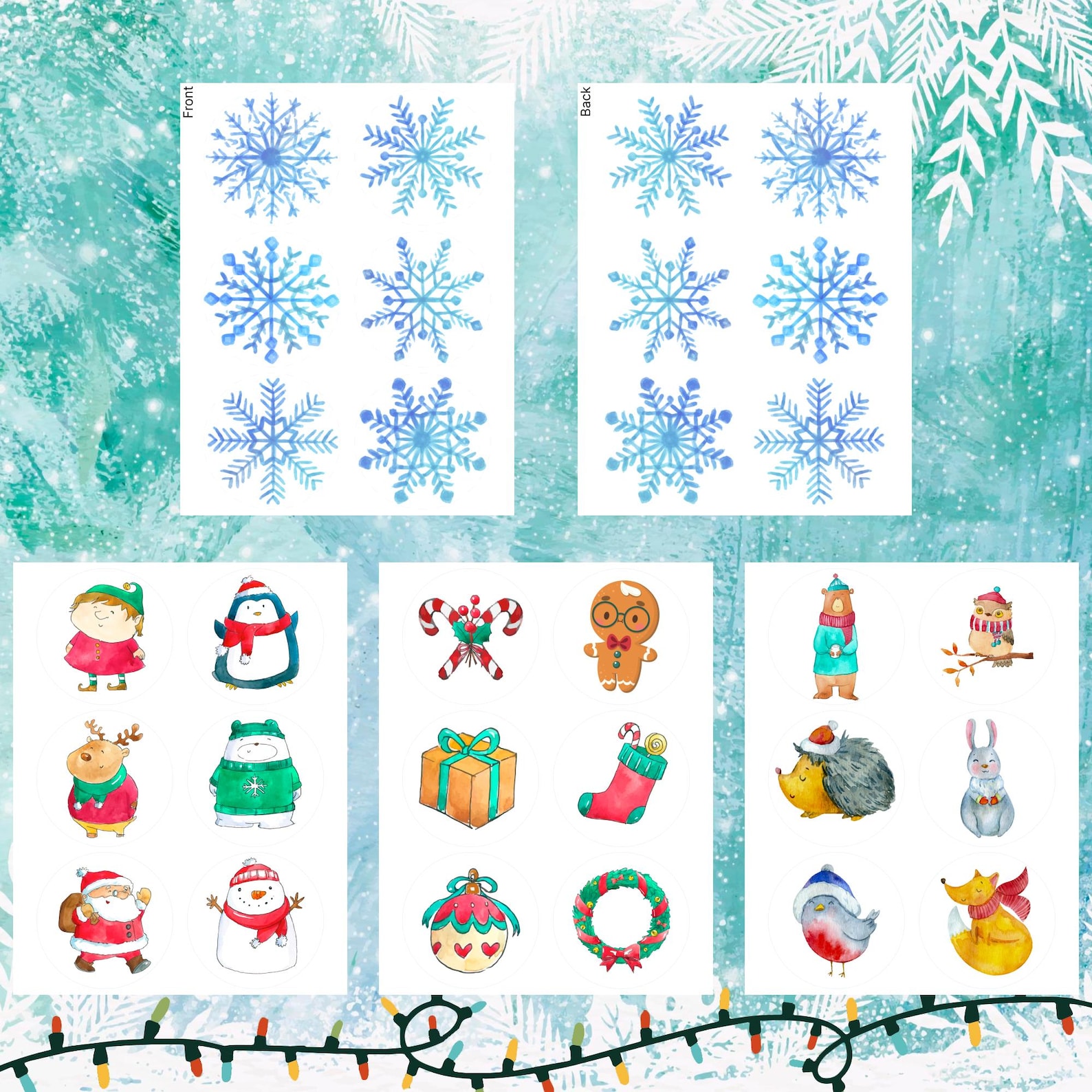 Christmas Flashlight Game for Kids – Peek Behind the Snowflakes | Fun ...