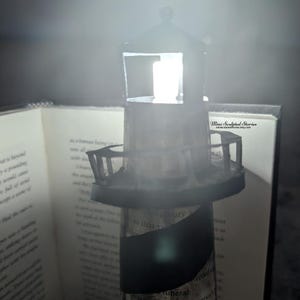 Eerie and Haunted Abandoned Lighthouse Book Sculpture | One-of-a-kind ...