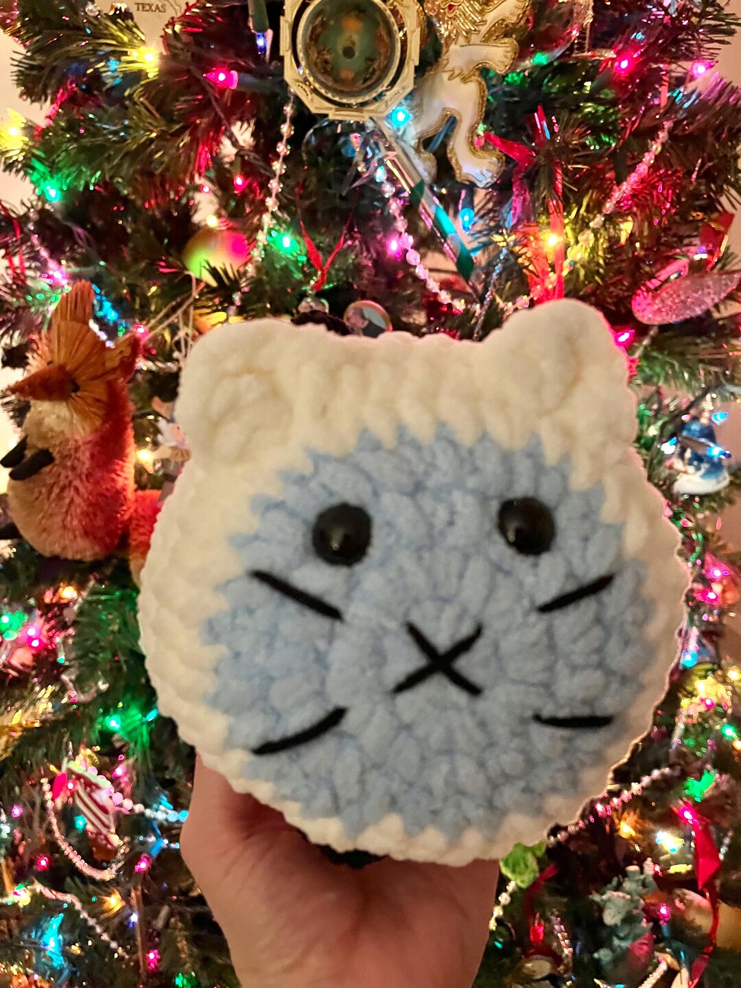 Frostbite, the Abominable Loaf Cat Handmade Crochet, Cuddly Cat Plush ...