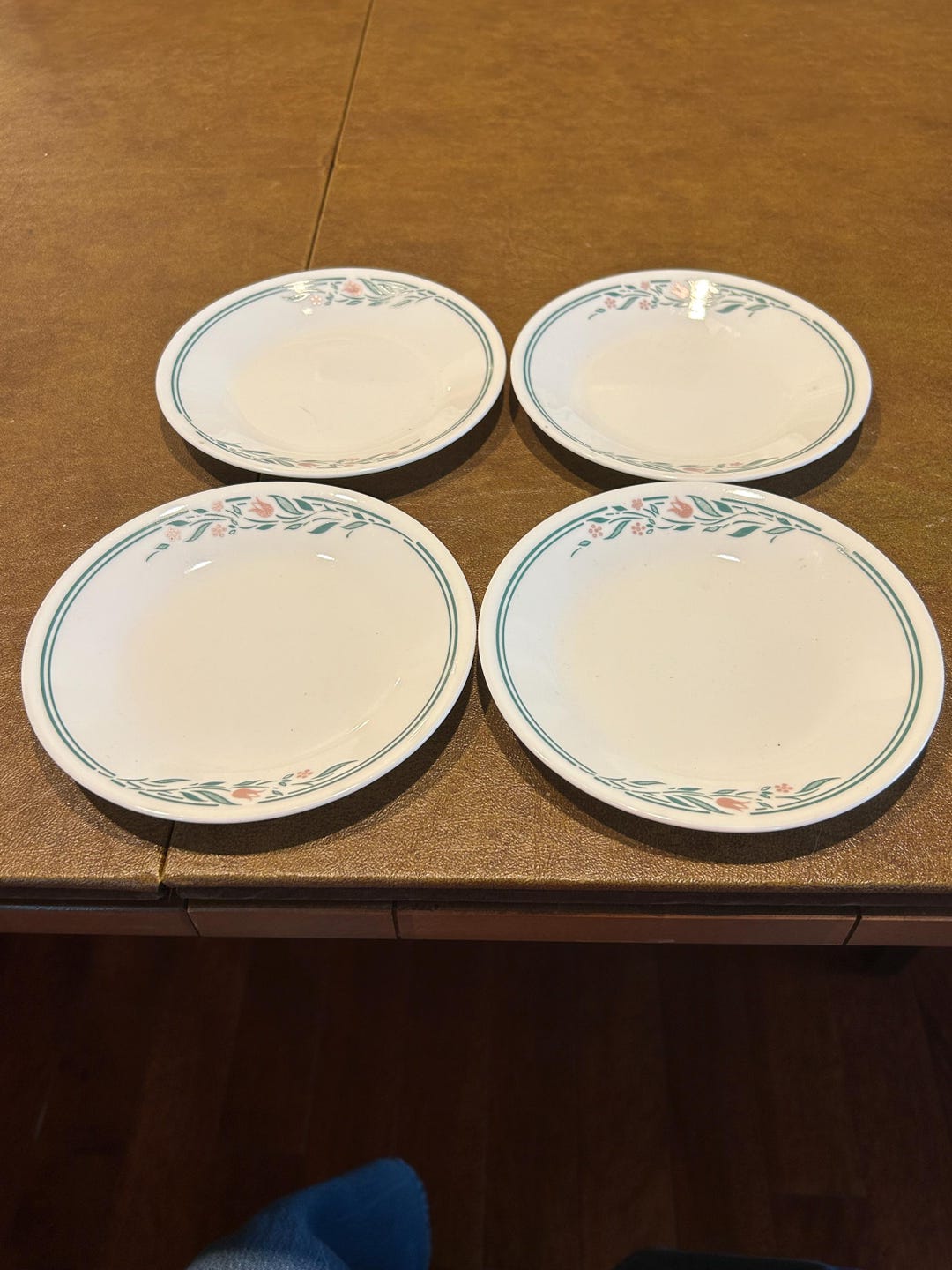 Set of 4 Rosemarie Corelle by Corning Vintage 6" Bread & Butter Plates ...