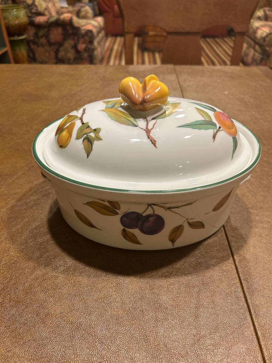 Royal Worcester Evesham Casserole PEAR FINIAL - Etsy