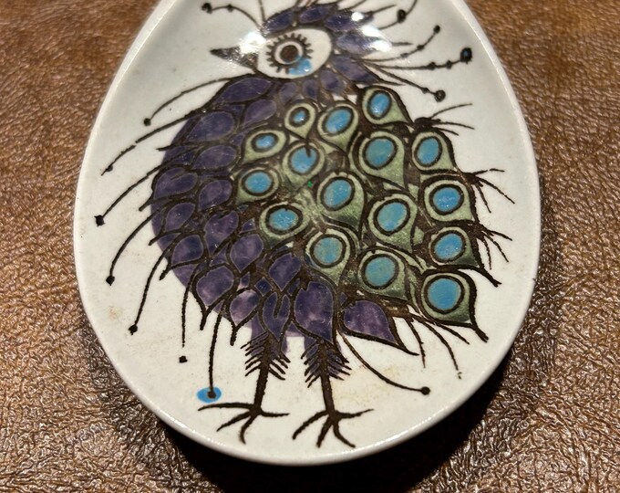 Royal Copenhagen Beth Breyen Crazy Bird Spoon Rest / Ring Dish - Etsy