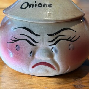 Vintage Deforest of California Hand Painted Garlic Jar Lid Kitsch ...