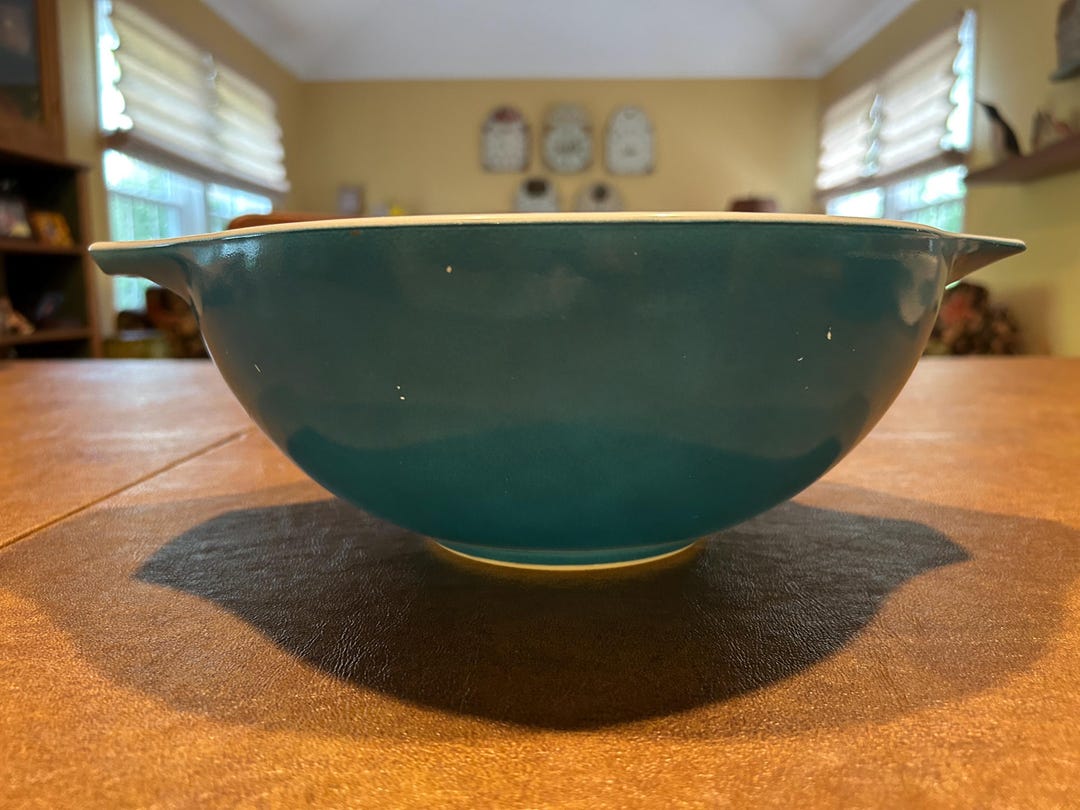 Pyrex Horizon Blue 4 Qt Cinderella Mixing Nesting Bowl #444 Made in USA ...