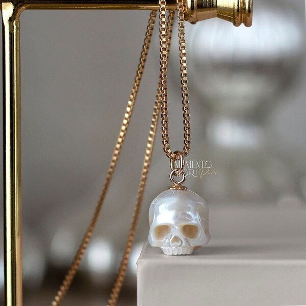 Pearl Skull - Etsy