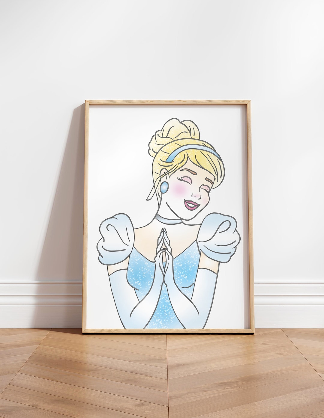 Princess Illustration, Princess Wall Art, Princess Sketch, Princess ...