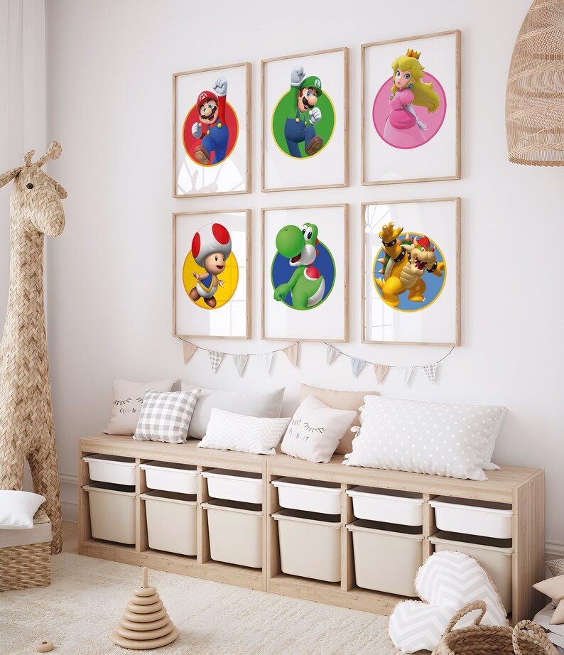 Super Mario PRINTABLE Room Decor Wall Art Poster Decoration Printable ...