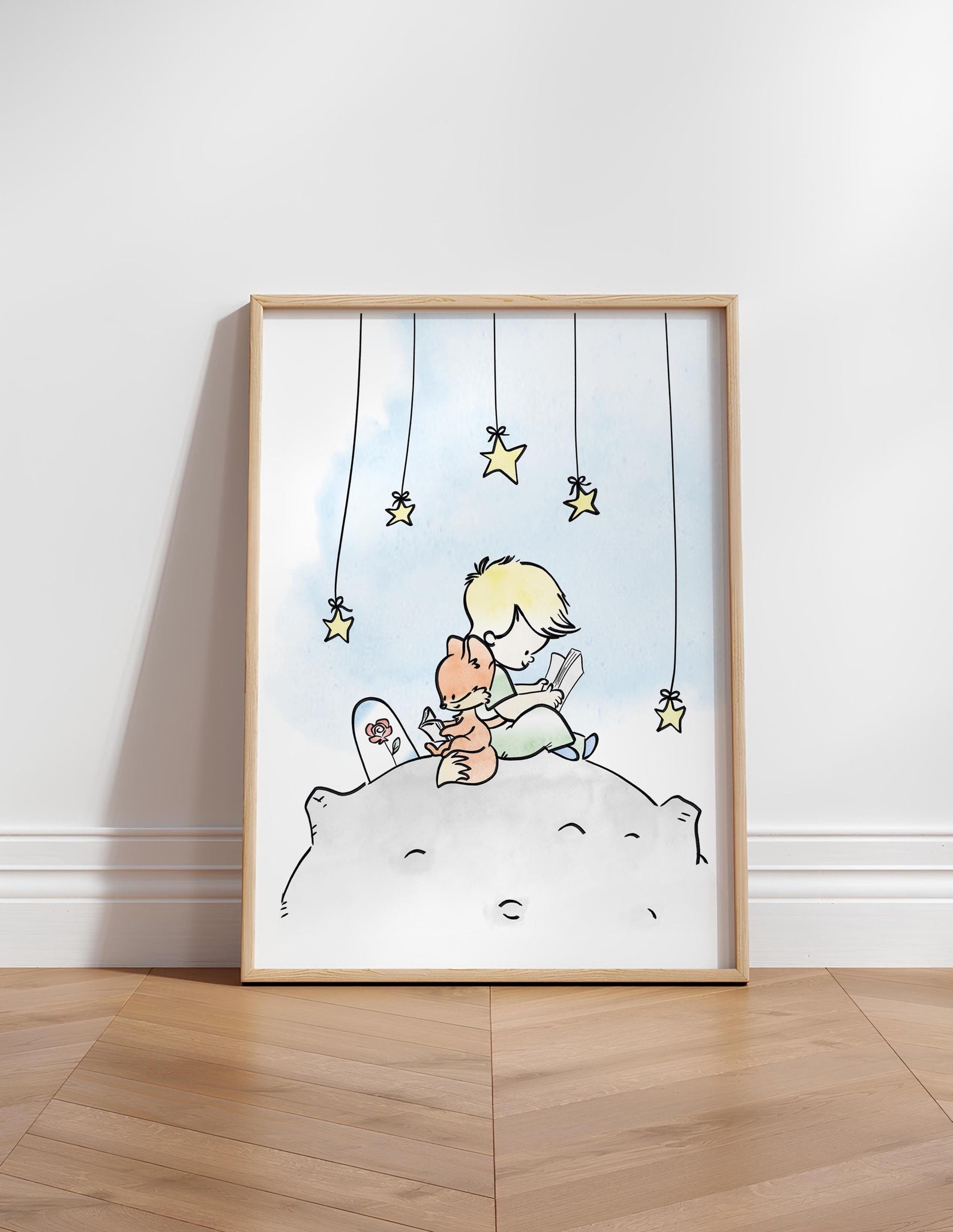 The Little Prince Wall Art, Little Prince Nursery Decor, the Little ...