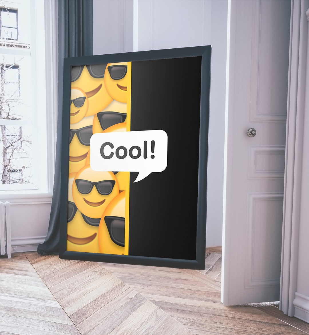 Emoji Poster Digital Printable Walldecor Wallart - Etsy