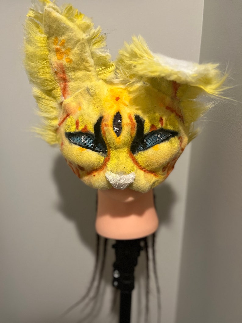 Sun & Moon Matching Therian Masks Posable Ears Furred and Lined - Etsy