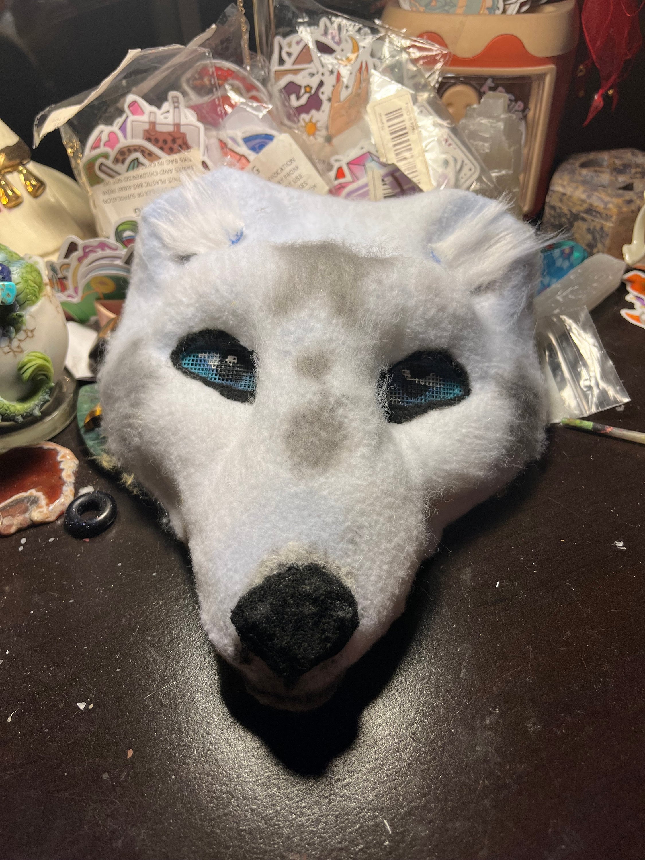 Arctic Fox Therian Mask Airbrushed Cute Comfy - Etsy