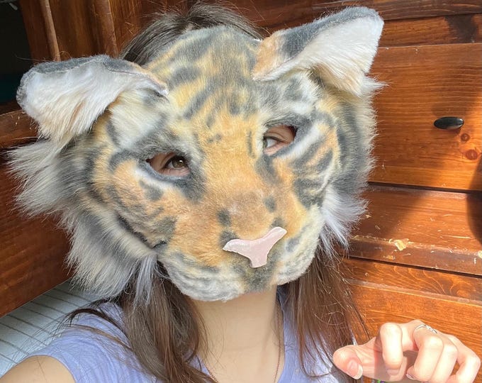 TIGER MASK! Full Fur | Bendy Ears! - Etsy