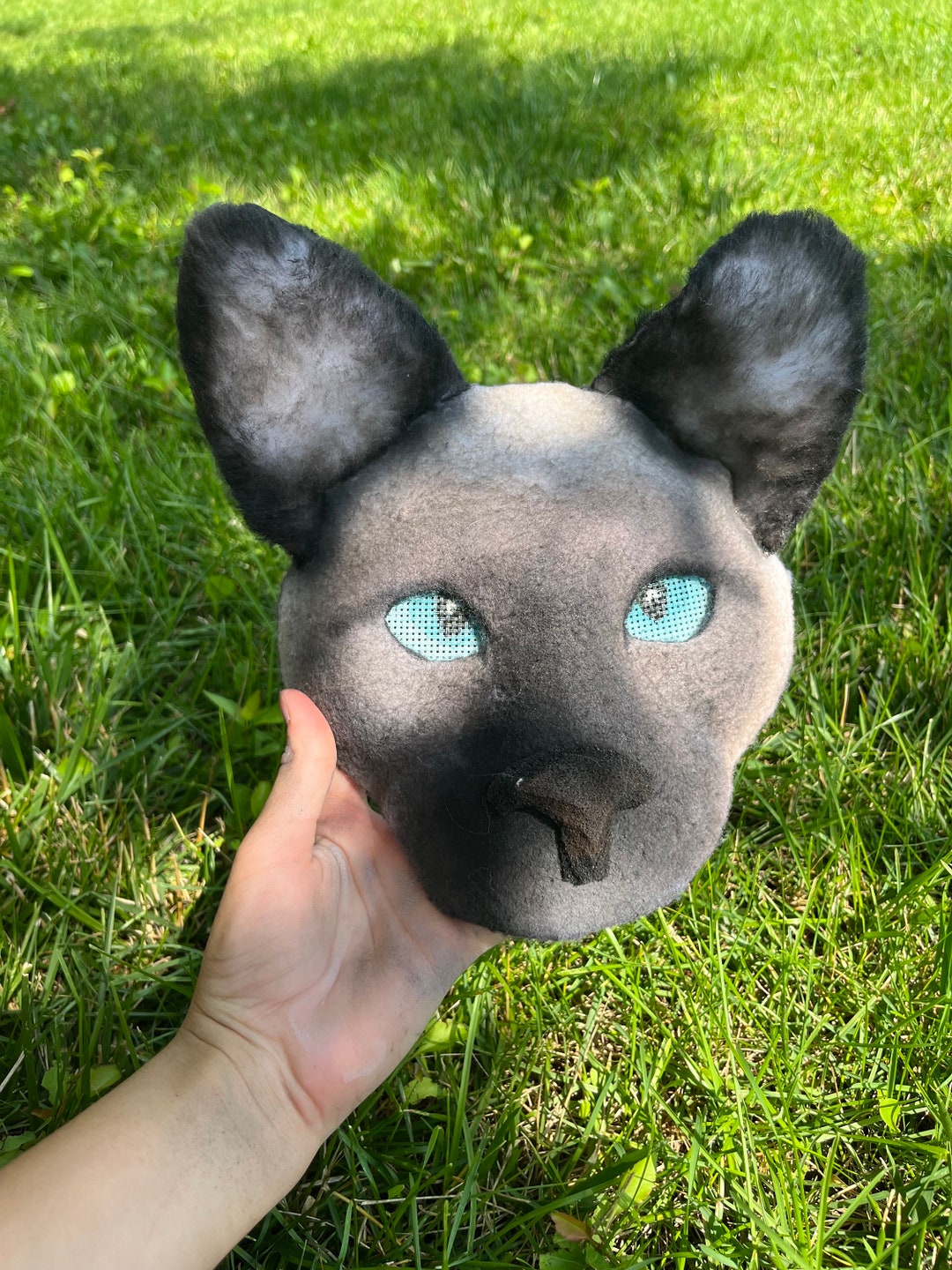 Siamese Cat Mask Realistic Comfy - Etsy