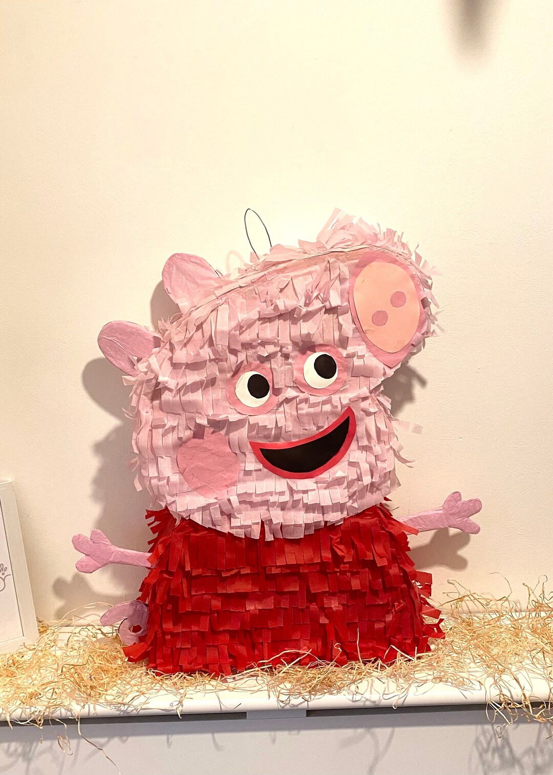 PEPPA PIG PIÑATA Handcrafted From Tissue Paper and - Etsy UK