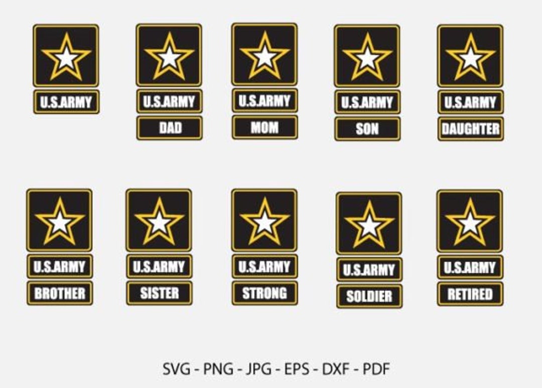 US Army Digital Bundle Svg/png/jpg/pdf Files - Etsy