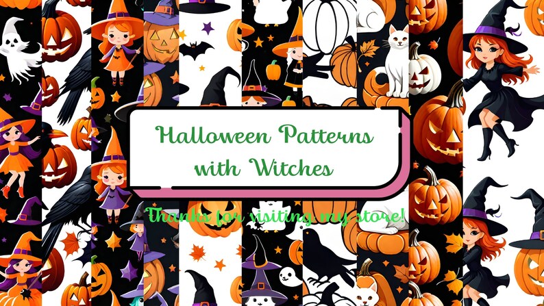 Halloween Themed Patterns for Sheets, Clothes, Miscellaneous. Halloween ...